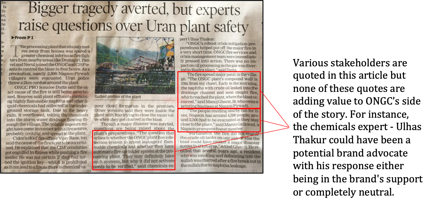 Lessons from ONGC Fire: Build and engage brand advocates - Reputation Today