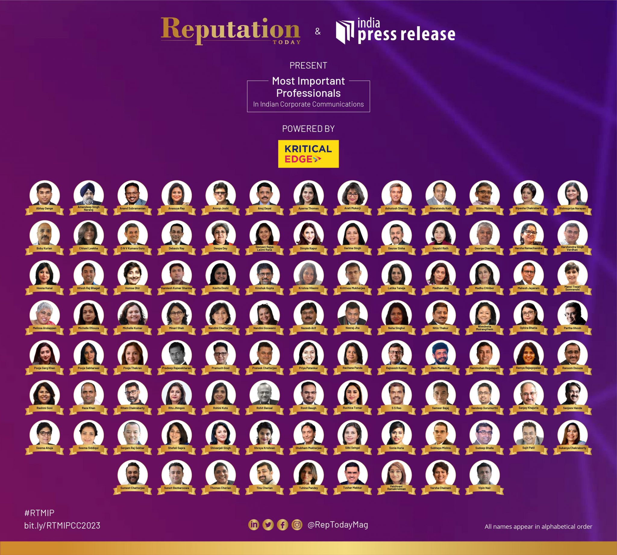 Reputation Today Most Important Professionals – Indian Corporate ...