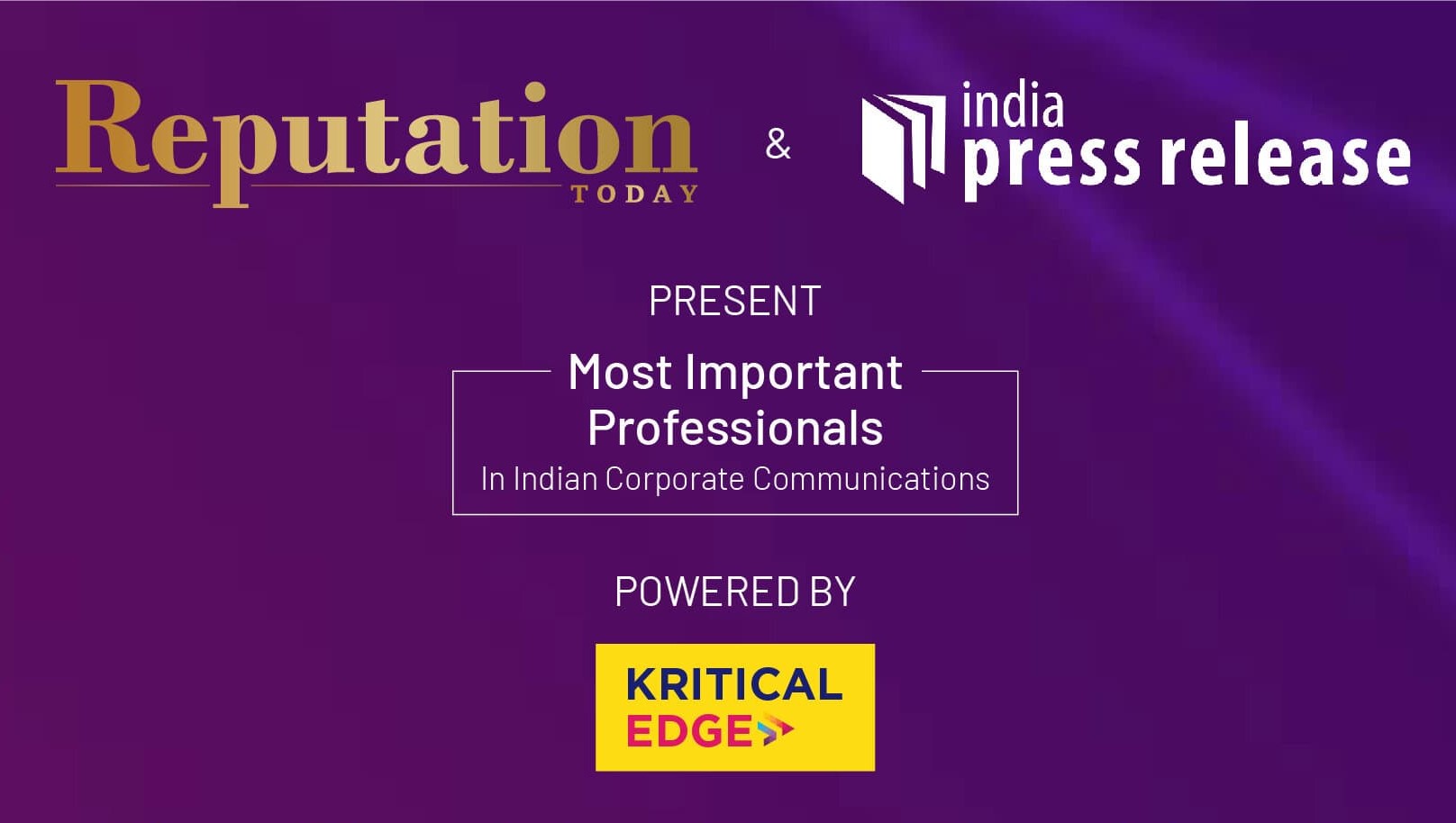 Reputation Today Most Important Professionals – Indian Corporate ...